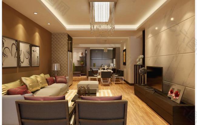 室内设计客厅高清效果图片装饰装修素材免费下载(图片编号:339350)-六图网