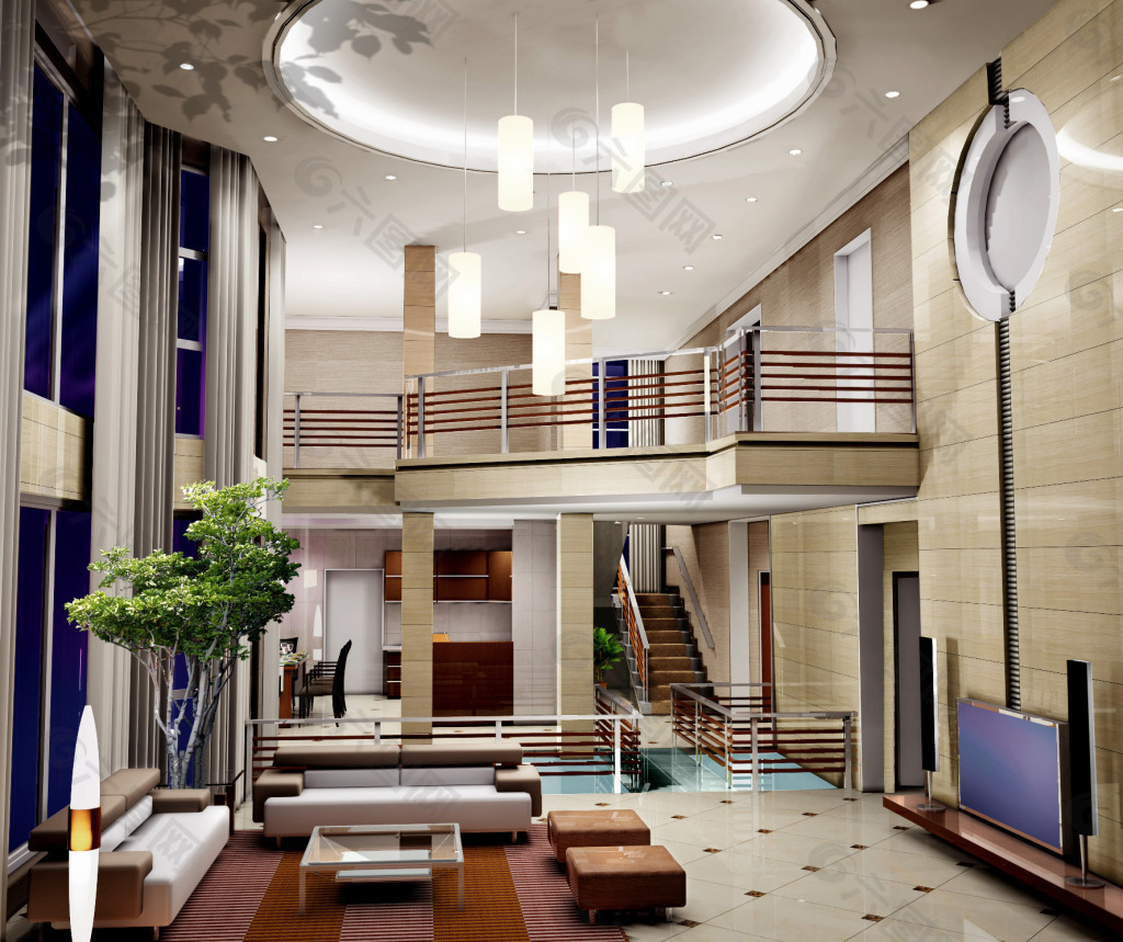 天花板设计装饰装修素材免费下载(图片编号:1221522)-六图网