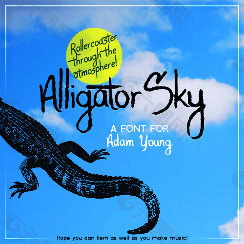 鳄鱼的天空的字体设计元素素材免费下载(图片编号:1975291)-六图网