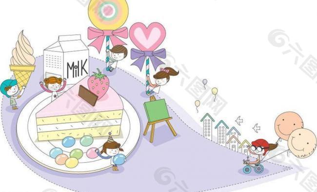 蛋糕牛奶图片平面广告素材免费下载(图片编号:2674374)-六图网