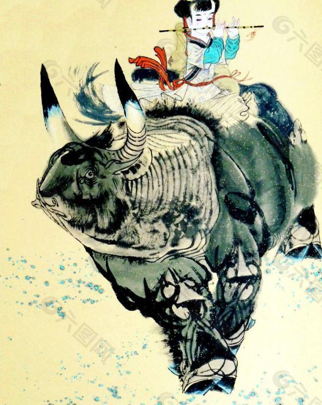 牧童吹箫图片设计元素素材免费下载(图片编号:3073975)-六图网