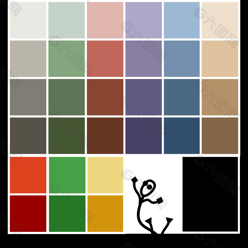 调色板设计元素素材免费下载(图片编号:3801168)-六图网