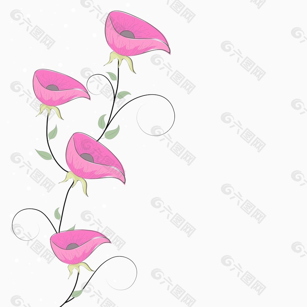 摘要背景美丽的花卉设计素材免费下载(图片编号:4096993)-六图网