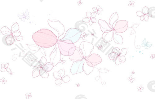 粉色小花朵矢量图设计元素素材免费下载(图片编号:4520344)-六图网