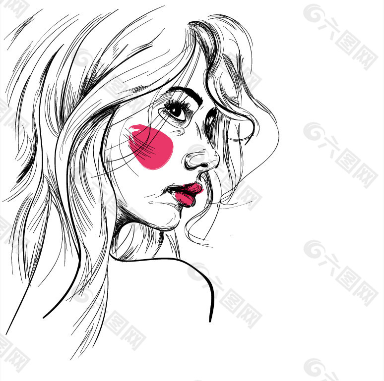 创意女子海报背景素材免费下载(图片编号:4895187)-六图网