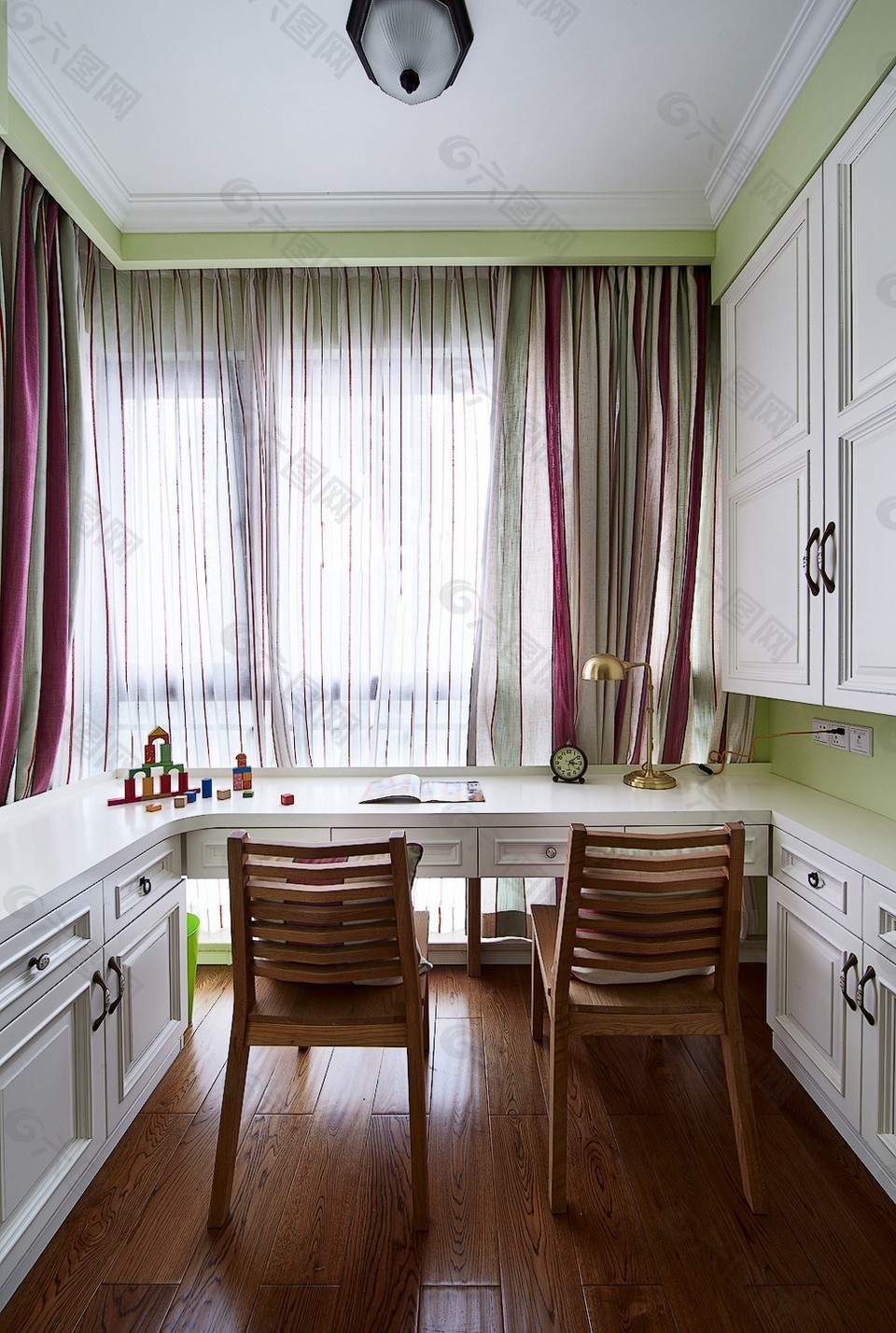 室内办公桌设计家装效果图装饰装修素材免费下载(图片编号:8606632)-六图网