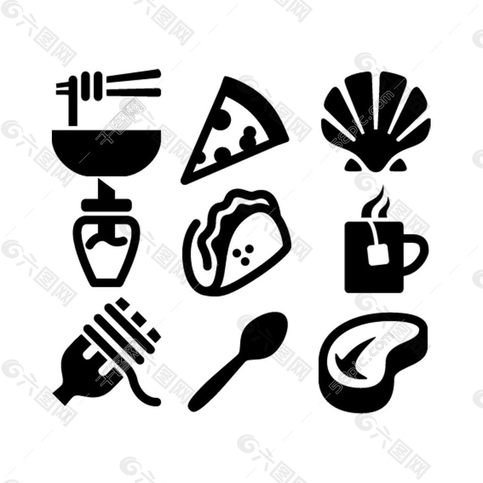 食品厨具icon图标素材免费下载设计元素素材免费下载(图片编号:8631687)-六图网
