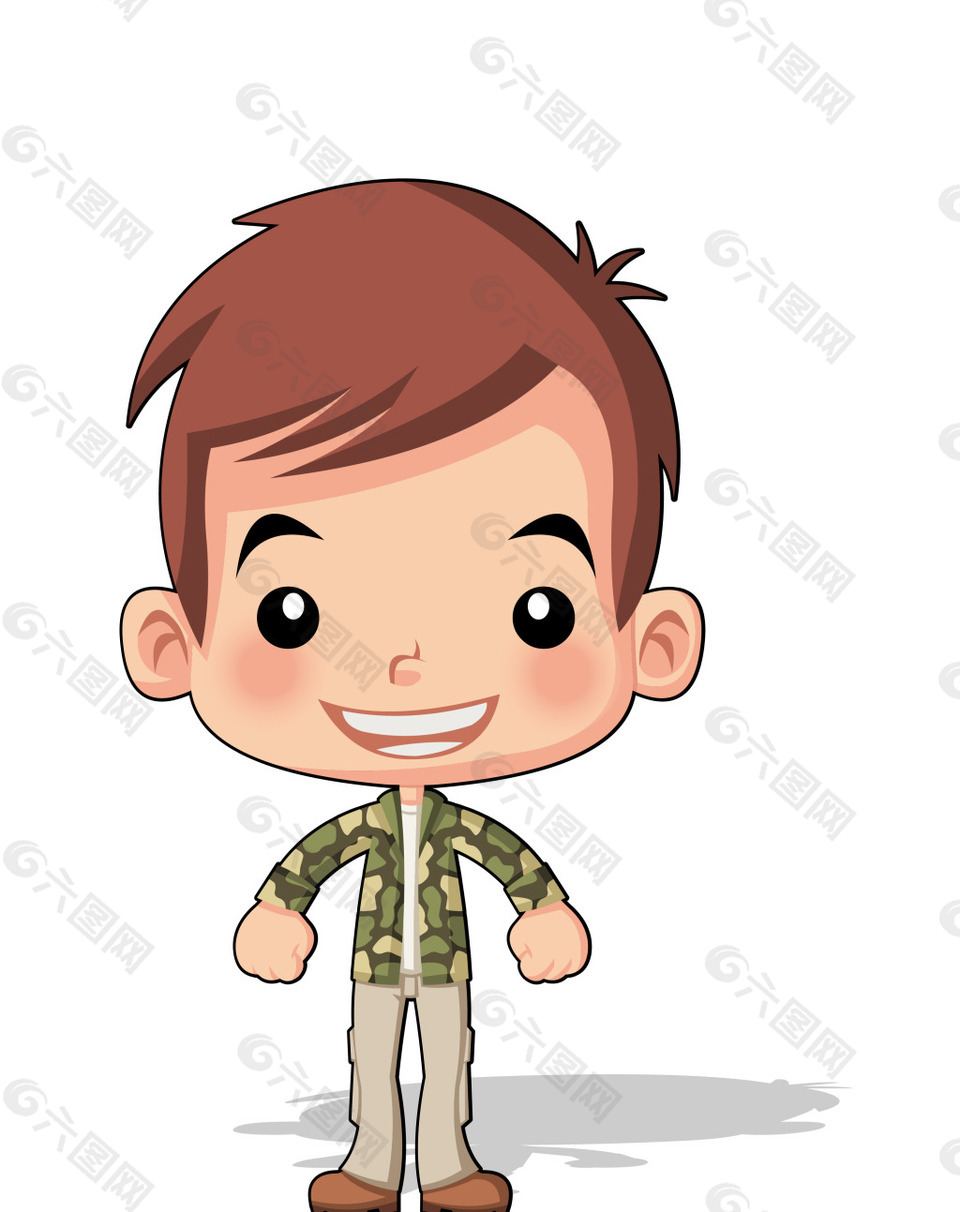 矢量卡通男孩EPS设计元素素材免费下载(图片编号:8638946)-六图网