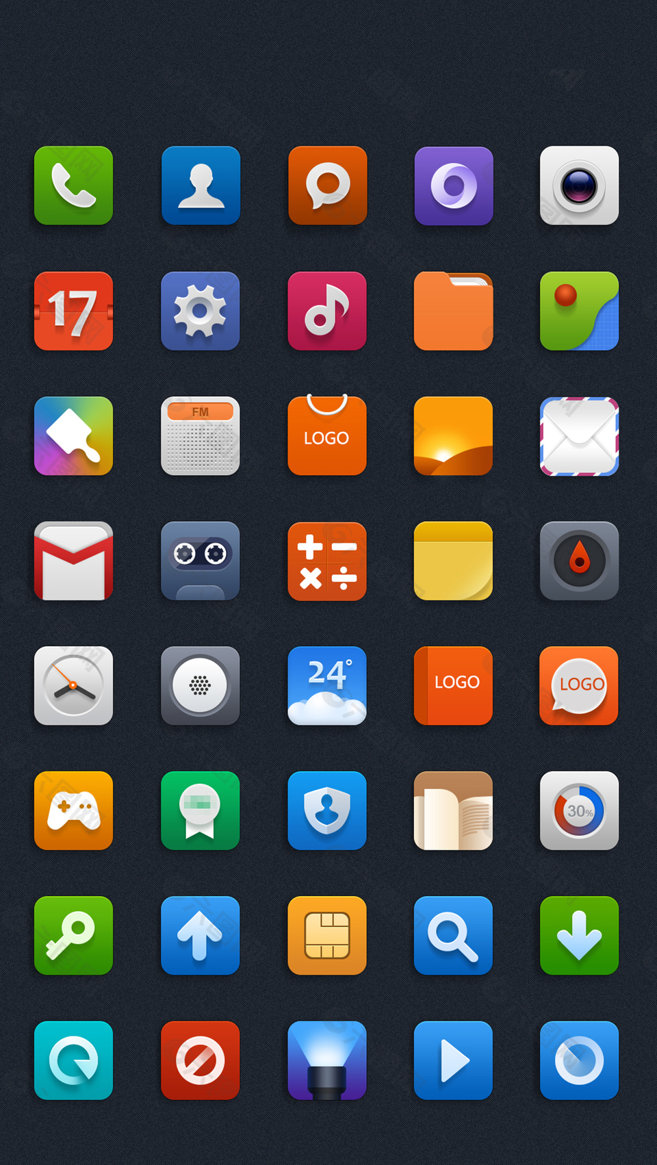 安卓手机icon网页UI素材免费下载(图片编号:8831203)-六图网