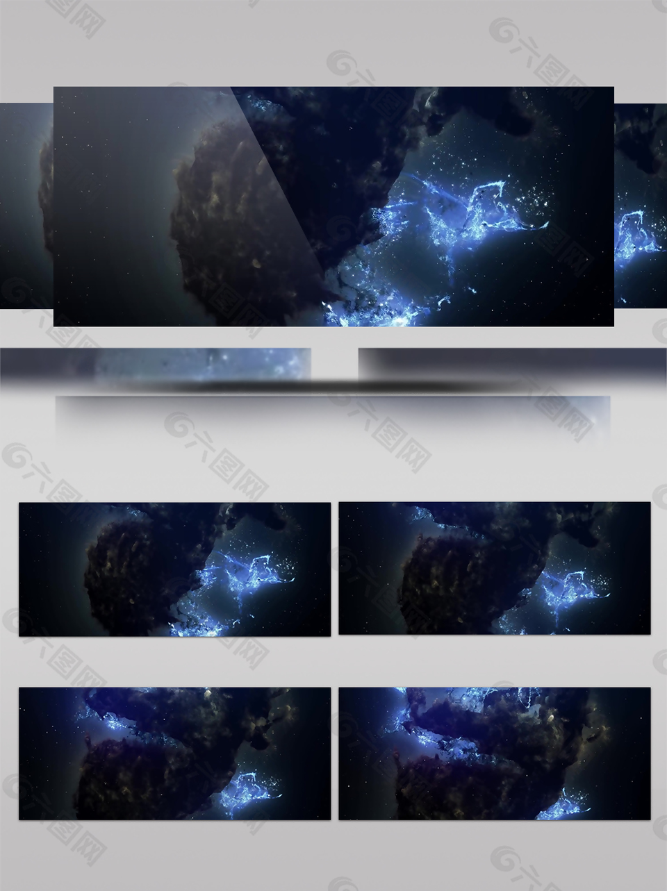 蓝色漩涡视频素材视频音效素材免费下载(图片编号:9037902)-六图网