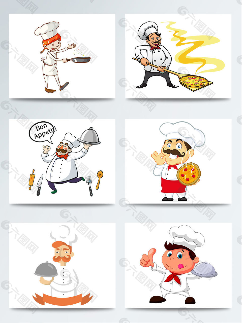 Q版卡通厨师素材设计元素素材免费下载(图片编号:9127581)-六图网